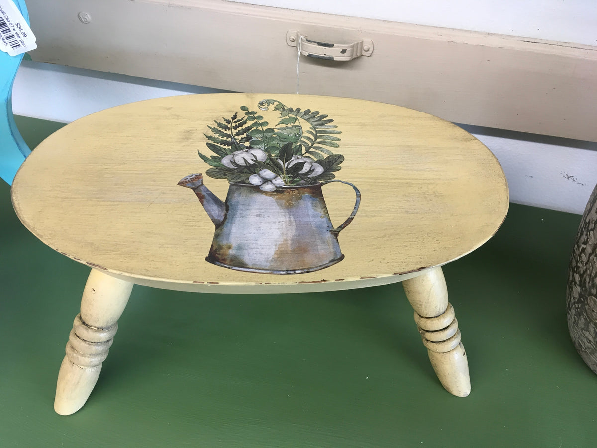 Love Bug Yellow milk stool – Rustic Rehabs