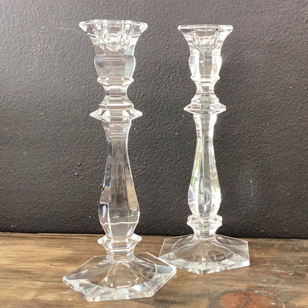 Full Lead Crystal Candle Holders – Rustic Rehabs